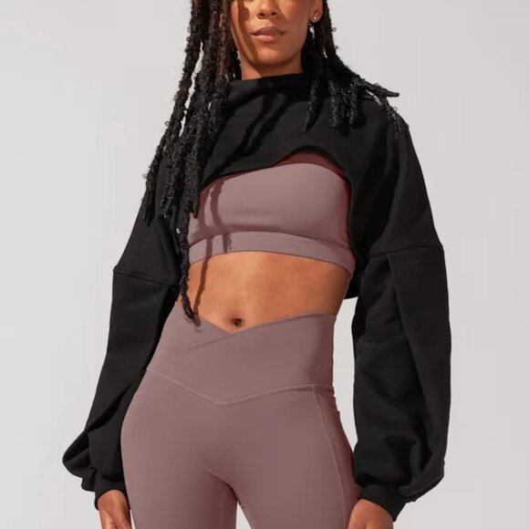 POPFLEX | Sweaters | Popflex Mockneck Shruggie Black | Poshmark